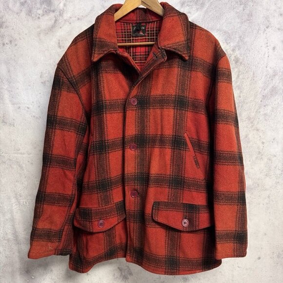 JC Higgins | Jackets & Coats | Vintage 5s Jc Higgins Sears Wool Plaid ...